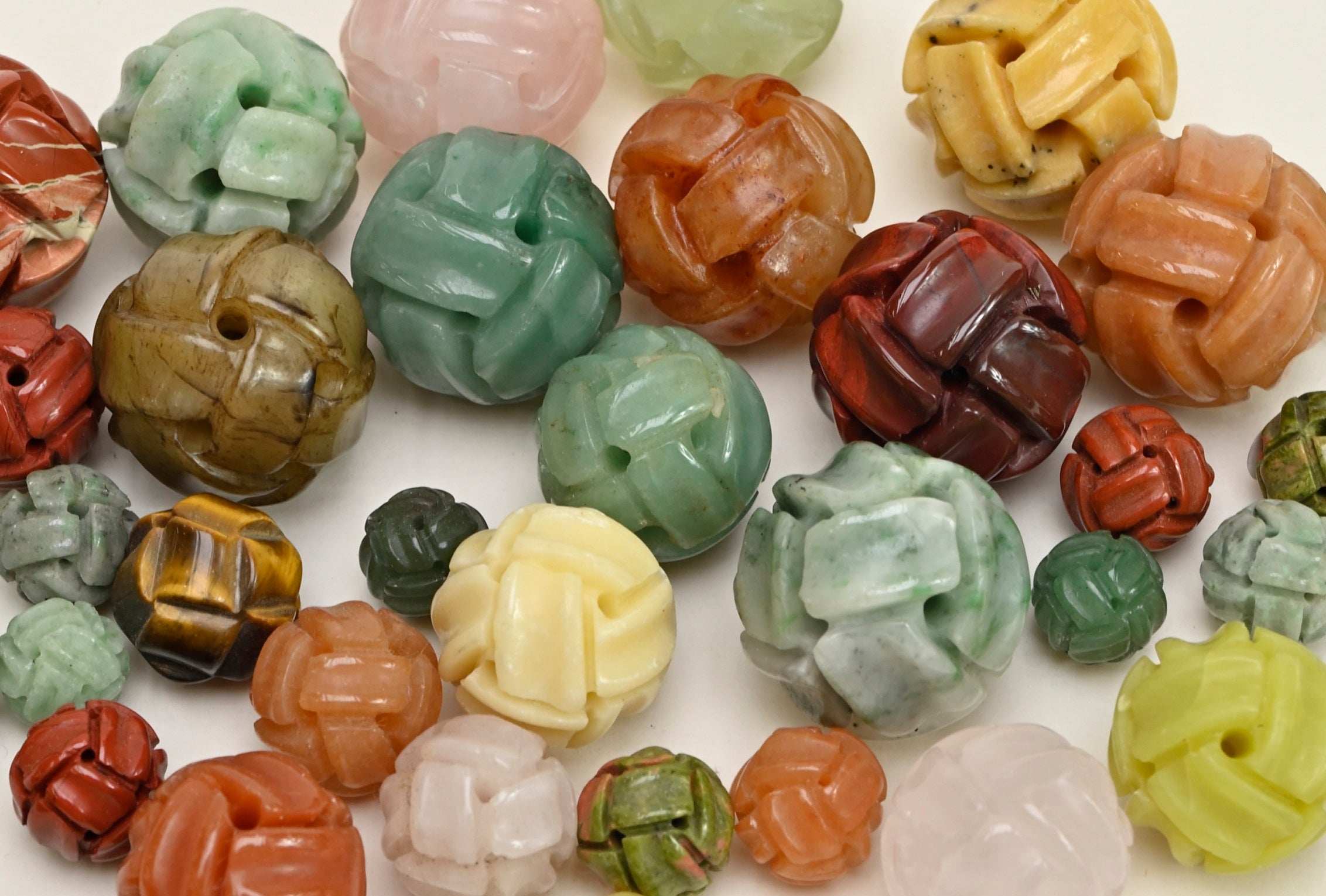 Carved Stone Beads – Leekan Designs